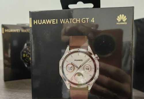 Huawei watch GT 4 46mm PNX-B19 коричневая кожа