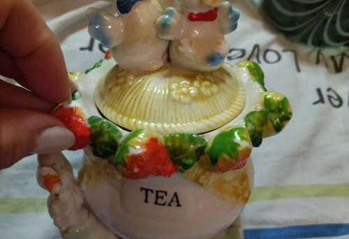 Баночка для чая или сахарница с уточками
