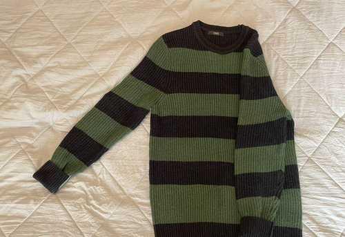 Гранж свитер полосатый