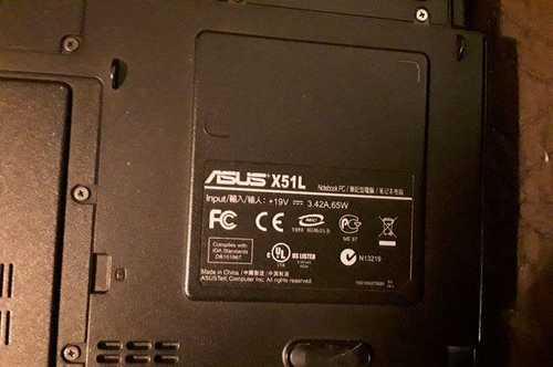 Ноутбук Asus X51L, без зарядки, на запчасти