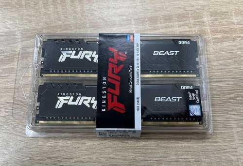 Kingston Fury DDR4 2 x 8 Gb (16Gb) новая