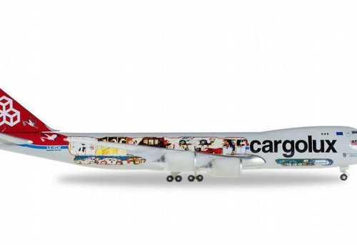 529716 Самолёт Боинг Cargolux Boeing 747-8F 1:500