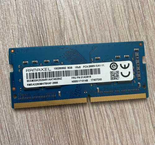 Оперативная память ddr4 8gb 2666 ramaxel