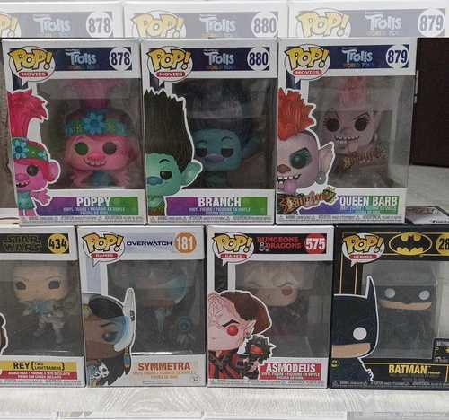 Funko pop star wars, Batman, DnD, Overwatch, Troll