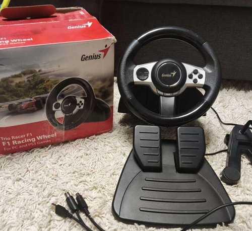 Руль Genius Trio Racer F1 с педалями (PS3/PC/Wii)