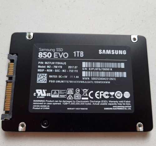 SSD Samsung 850 EVO 1Tb