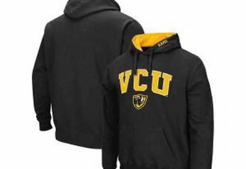 Мужской черный пуловер с капюшоном VCU Rams Arch и
