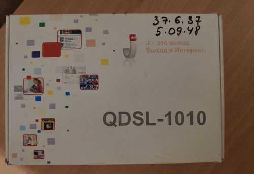 Adsl маршрутизатор qdsl-1010