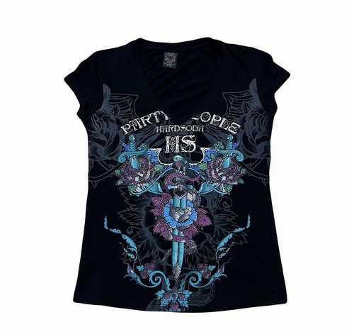 Футболка y2k ed hardy type