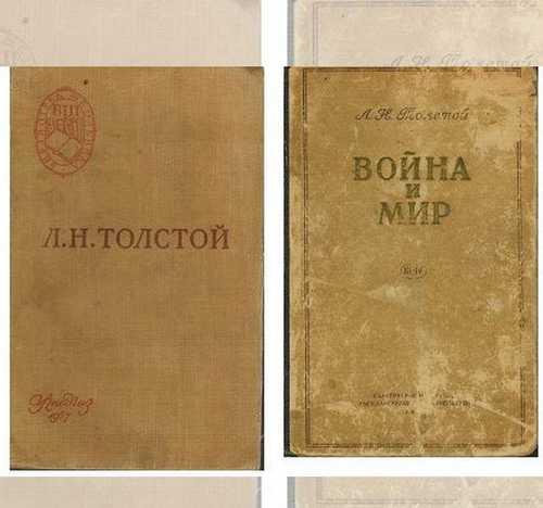 Роман Льва Толстого "Война и мир" в двух книгах