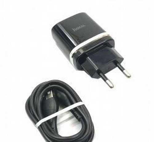 Зарядное устройство 1*USB hoco C12Q Черный (5В, 30