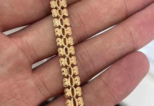 Золотой женский браслет 16.5 см
