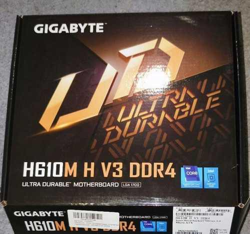 Материнская плата gigabyte h610m h v3 ddr4