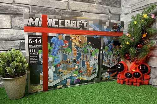 Конструктор lego minecraft серая крепость