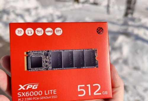 SSD adata XPG SX6000 Lite M2 NVMe 512гб