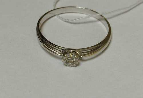 Золотое кольцо 18,5р бриллиант(16200)