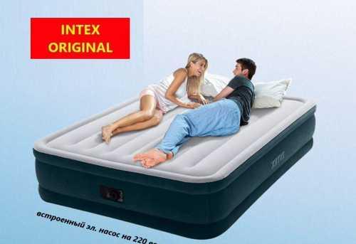 Надувная кровать Intex Belissimo с насосом 220В