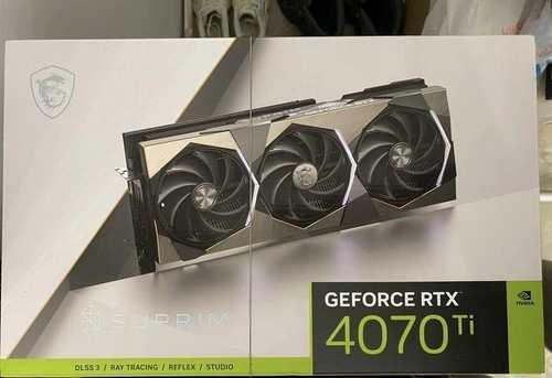Видеокарта MSI GeForce RTX 4070 Ti suprim 12G
