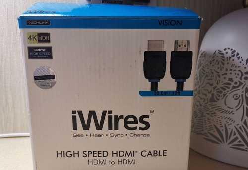 Кабель iWires Techlink hdmi hdmi 10 м 4K