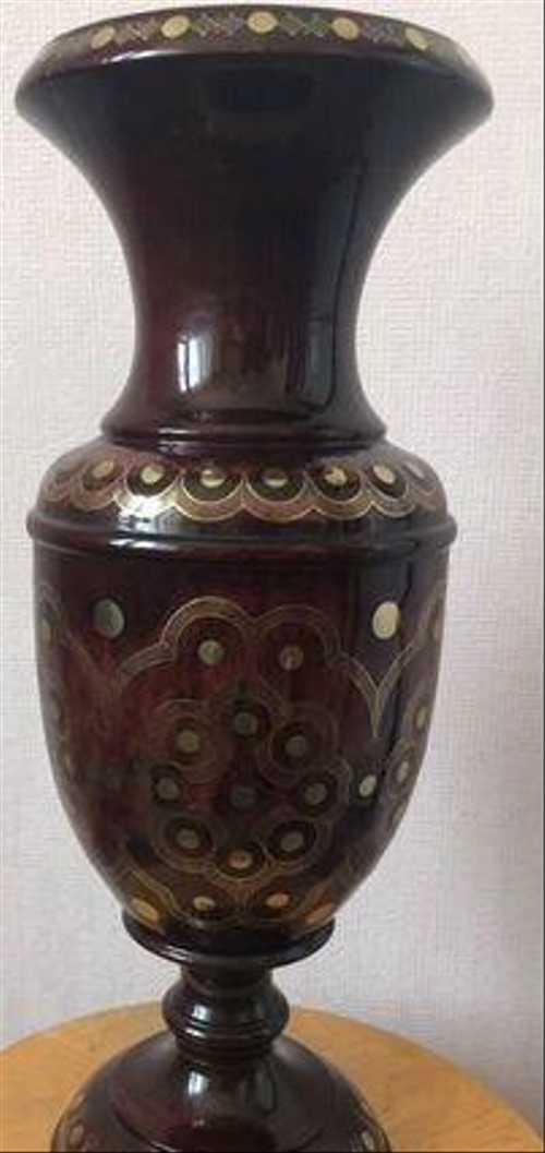 Напольная деревянная ваза из Дагестана