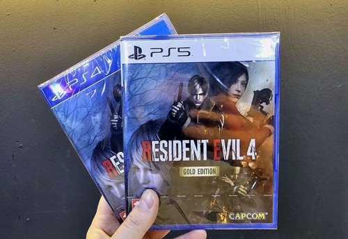 Диск PS5 Resident evil 4 Gold, русская версия