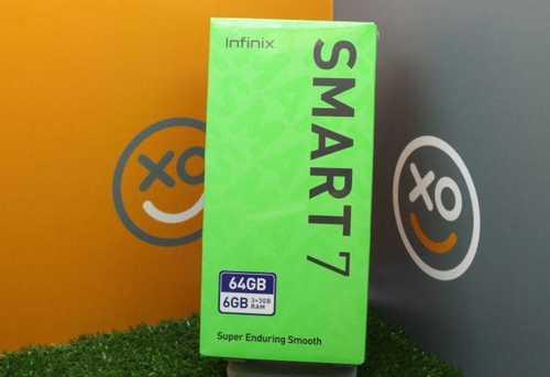 Телефон Infinix Smart 7 64Gb Ram 3Gb Polar Black