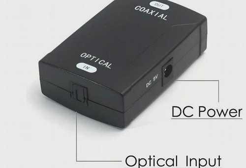 Конвертер переходник Coaxial OUT - Optical/Toslink