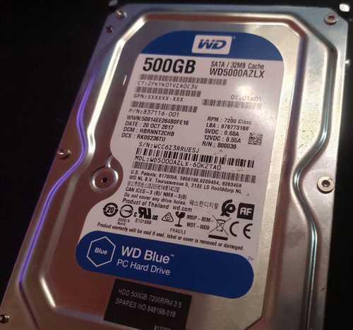 Жесткий диск Western Digital WD Blue 500 гб