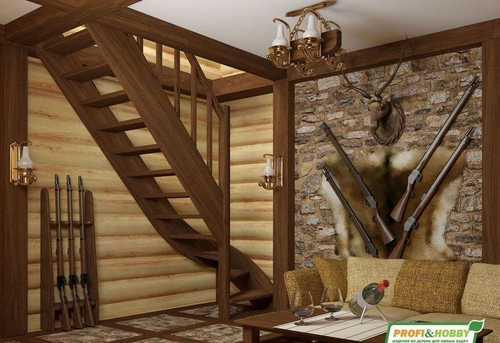 Деревянные лестницы в частный дом под ключ