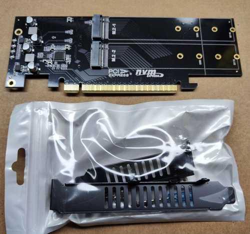 Контроллер PCI-E - 4x NVMe M.2 PCIe 4.0