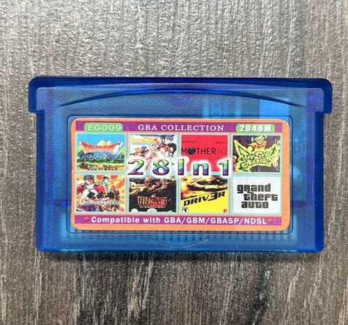 Супер сборник 28 в 1 для Game Boy Advance