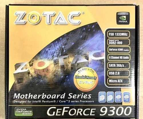 Материнская плата zotac GF9300-A-E Socket LGA775