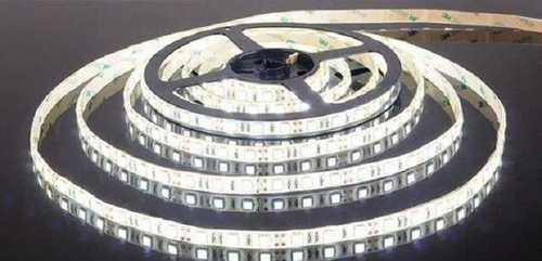 Лента св/д (Белый) SMD5050 (14.4W -60Led-12V-6500K