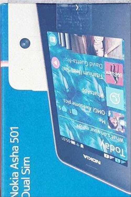 Новый смартфон nokia Asha 501 dual sim экрана 3,2