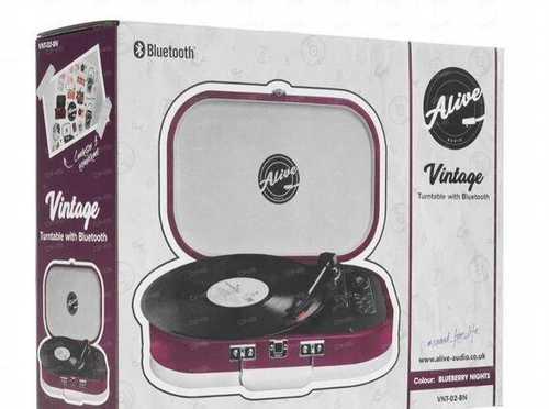 Виниловый проигрыватель Alive Audio Vintage Bluebe