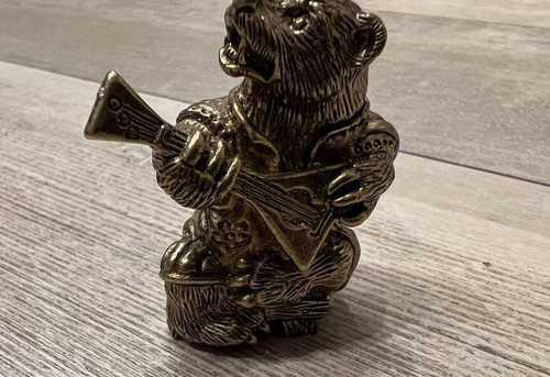 Статуэтка бронзовый медведь