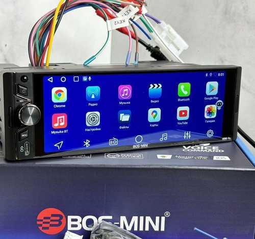 Магнитола 1 din с экраном 4/64 bos mini pro