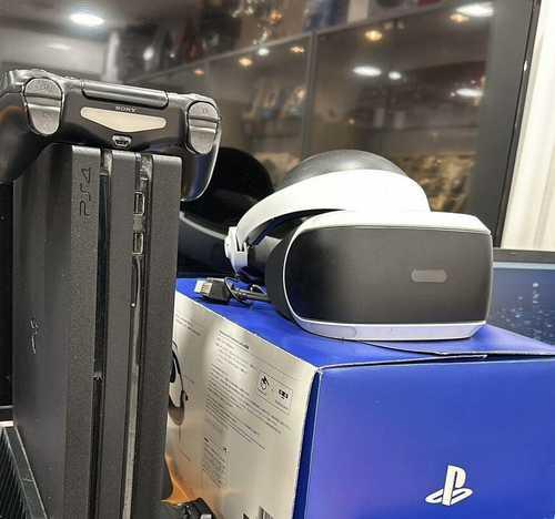 Sony playstation 4 pro 1T и VR шлем