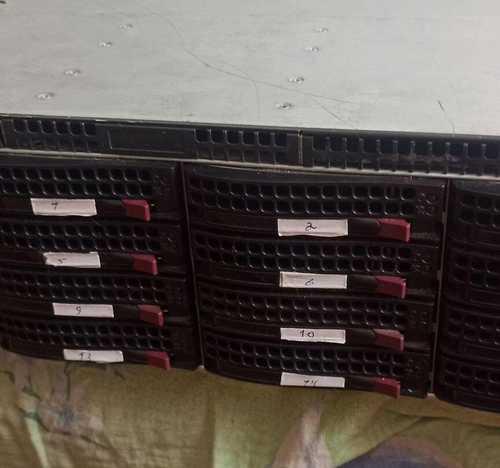 Сервер SuperMicro 3U CSE 836TQ 96GB E5 2670V2