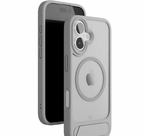 Чехол для iPhone 16 VLP Reels Case с MagSafe (Серый)