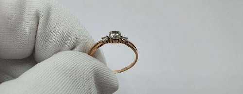 Золотое кольцо 585 1.12гр 16размер (к)