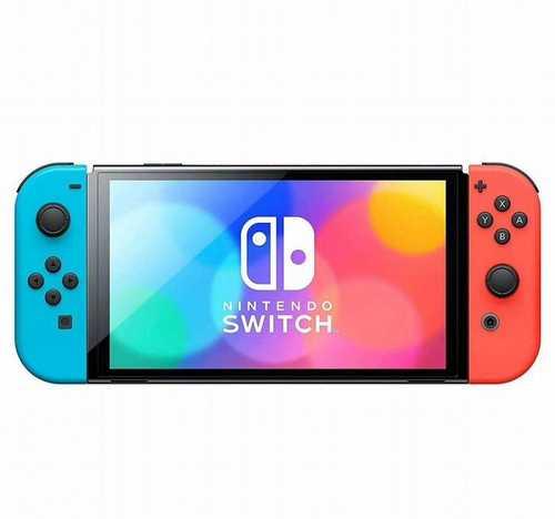 Игровая приставка Nintendo Switch Oled Neon(красно