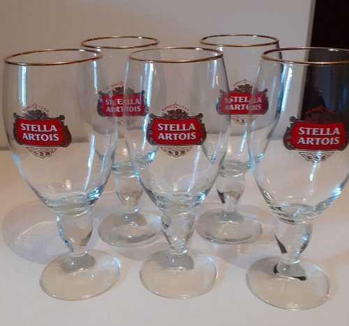 Stella Artois пивные бокалы 0,5 л 5шт по