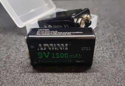 Аккумулятор крона 9v