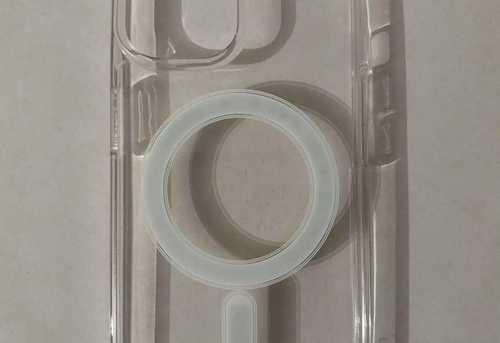 Чехол на iPhone 15 magsafe прозрачный