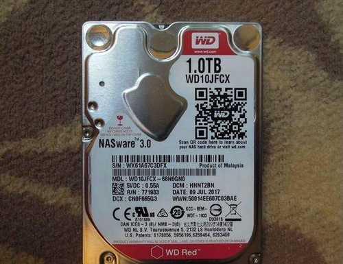 Western Digital Red \ 1TB \ 2.5" \ 16MB Cache