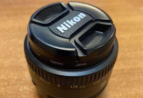 Объектив Nikon 50 mm f/1,8D AF Nikkor