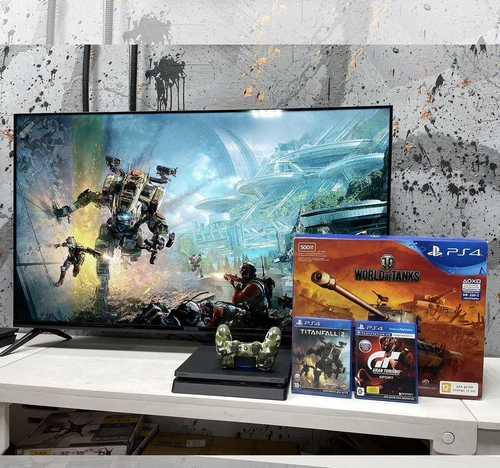 Sony playstation 4 slim полный комплект игры