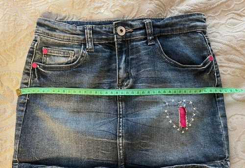 Юбка джинсовая для девочки 6-8 лет