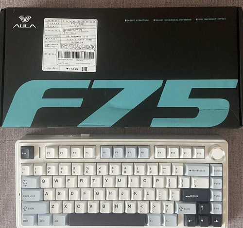 Клавиатура беспроводная aula F75, новая